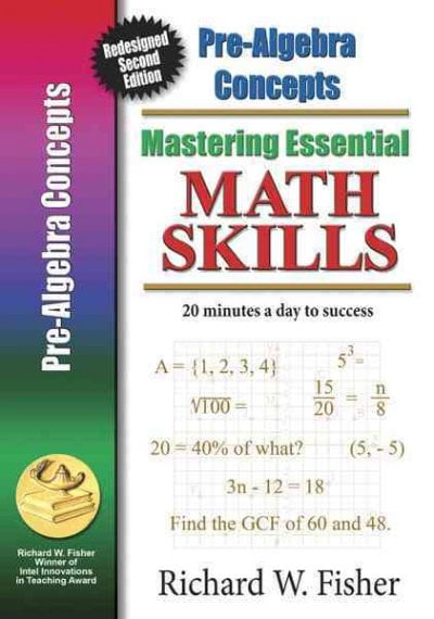 Pre-Owned Mastering Essential Math Essentials: Pre-Algebra Concepts: Re ...