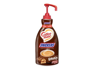 Coffee-mate Snickers - Liquid creamer concentrate - 0.4 gal - pack of 2 ...