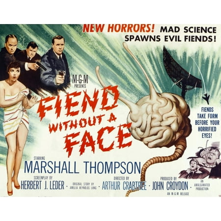 Fiend Without A Face 1958 Movie Poster Masterprint (28 x 22) | Walmart ...
