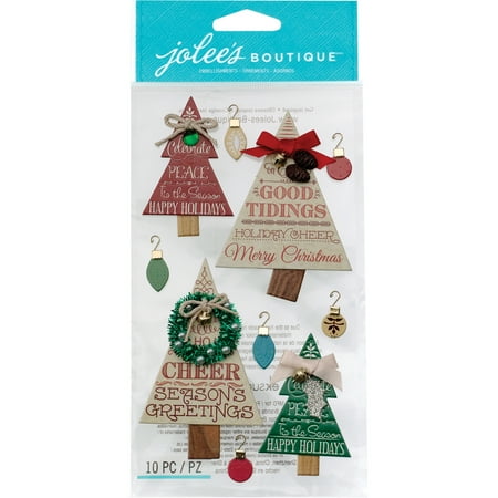 Jolees E5050614 Jolee's Christmas Stickers-Holiday Word Trees | Walmart ...