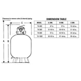 Pentair EC-145240 Tagelus TA100D 30 Inch Inground Pool Sand Filter With ...