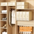 Carestrong 4 Pack Bed Sheet Closet Organizers and Storage,Sturdy ...