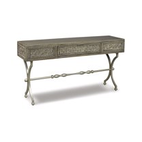 Ashley Signature Design Casual Console Furniture: Loyaska Sofa Table with Natural Marble Top ...