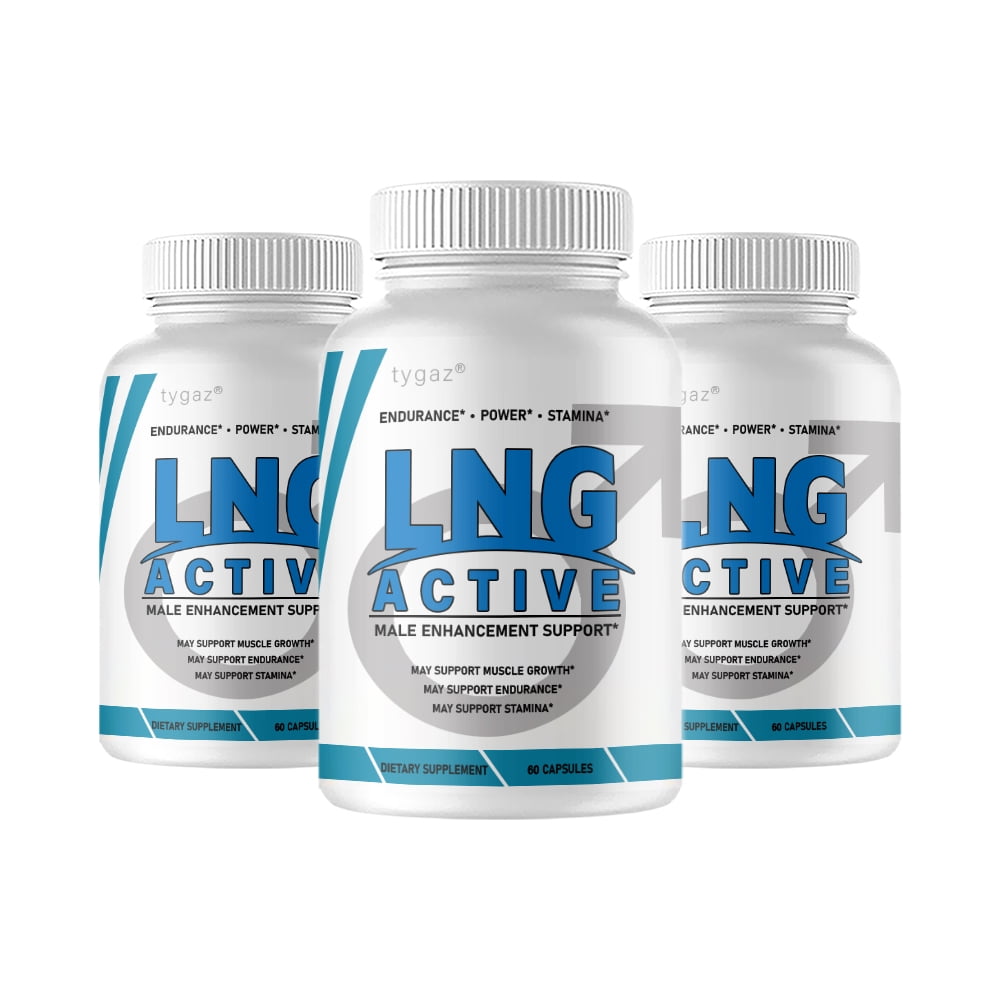 (3 Pack) LNG Active - LNG Active Male Capsules - Walmart.com