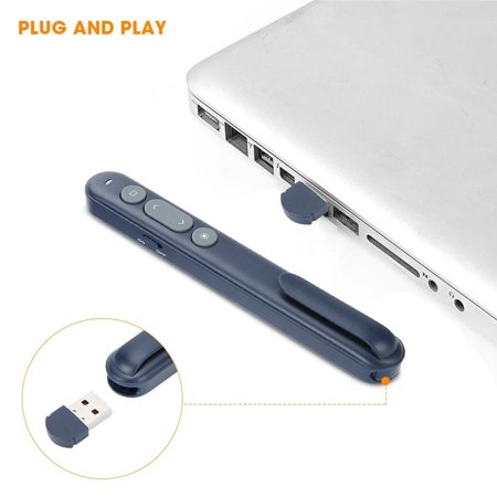 2.4G Wireless Presenter Remote Control Flip Pen Presentation Clicker ...