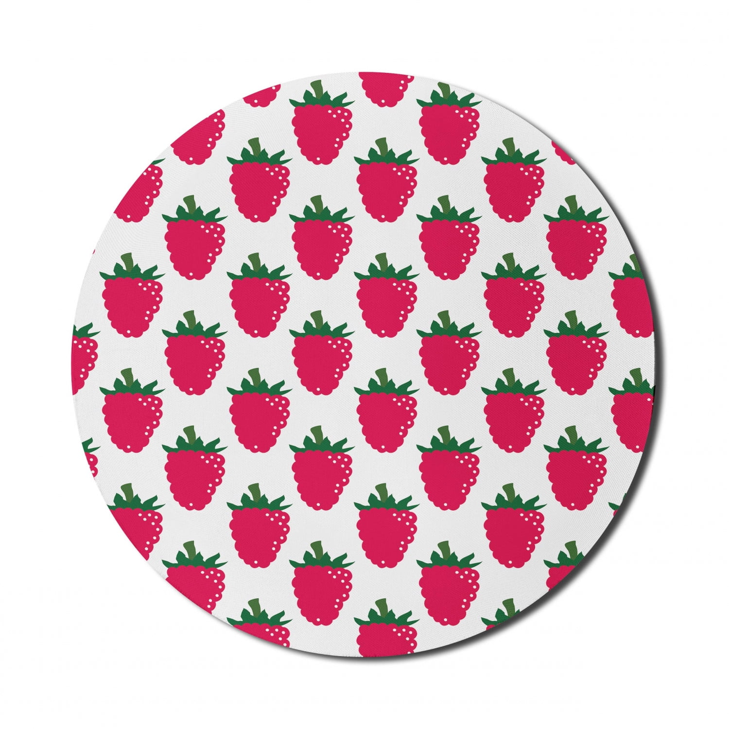 Fruit Mouse Pad for Computers, Repetitive Raspberries Arranged on a ...
