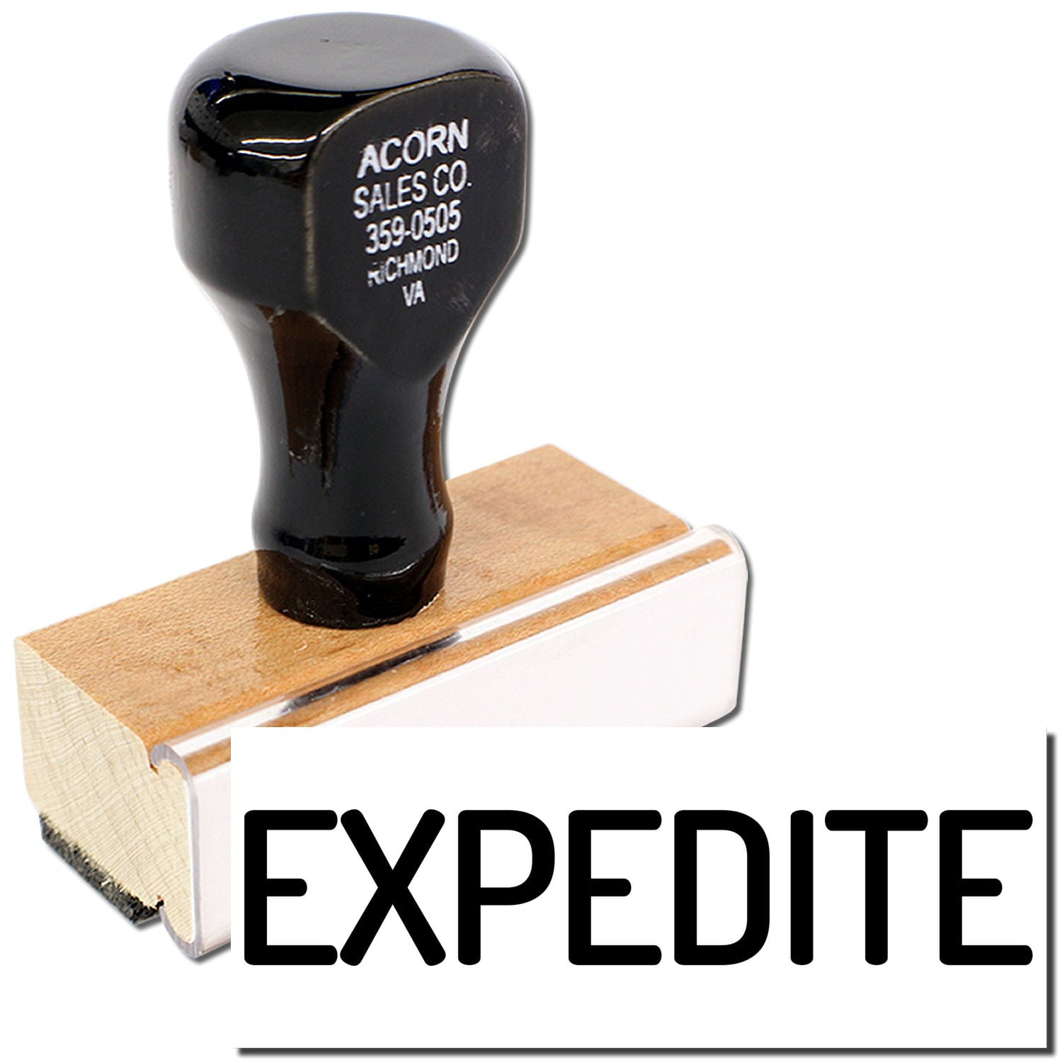 Large Narrow Expedite Rubber Stamp, Wooden Handle Rubber Stamp, Laser ...
