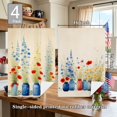 4th of july tea towels A painting of three mason jars filled with blue ...