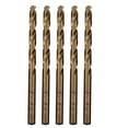 5pcs Cobalt HSS Drill Bit M35 1mm-8mm For Stainless Steel Drilling ...