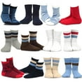 TeeHee Kids Boys Cotton Basic Crew Socks 12 Pair Pack (6-8 Years ...