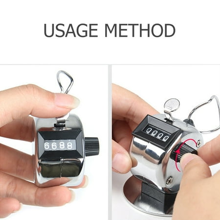 July Memor 4 Digit Number Manual Mini Tally Counter Mechanical Clicker ...