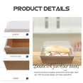 BESTYASH Brown Sandwich Packaging Boxes for Decor and Safe to Use with ...