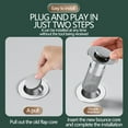 OYIGU Pop Up Sink Drain Filter with Removable Stainless Steel Filter ...