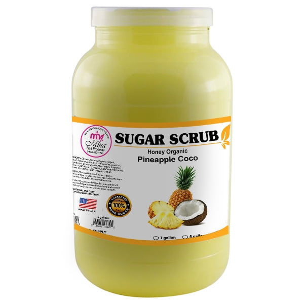 Mina Organic Sugar Scrub, Pineapple Coco (1 Gallon) -Ultra Hydrating ...