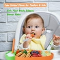 Toddler Plates - Smasener Toddler eating Utensil set with Spoon Fork ...