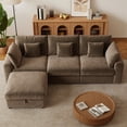 BedLuxury 110" Large Modular Sectional Cloud Sofa with Removable ...