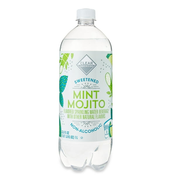 Clear American Sweetened Mint Mojito Sparkling Water Beverage, 33.8 fl oz - Walmart.com