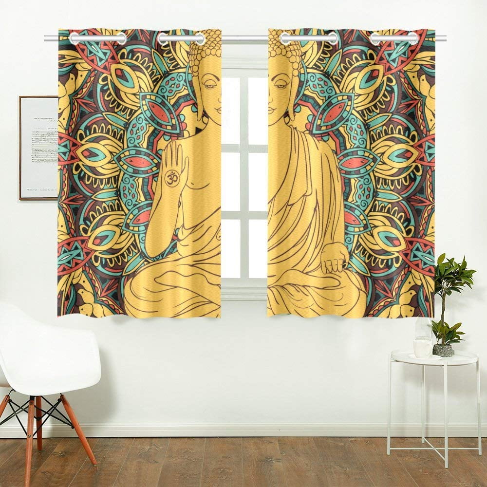 CADecor Buddah Buddhism Buddhist Zen Art Window Treatment Panel ...