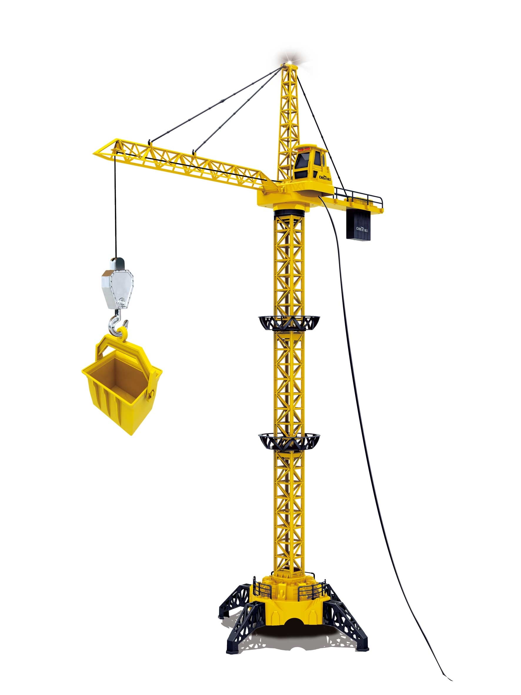 Ready! Set! Race! 50" Wired RC Crawler Crane with Tower Light and ...