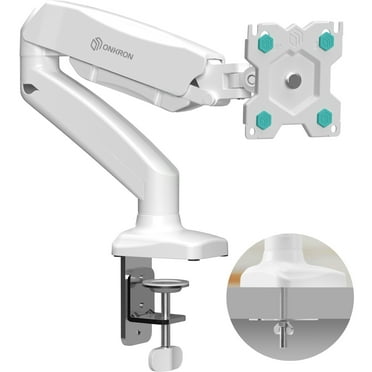 VIVO White Single Adjustable LCD Monitor Desk Mount Stand for 1 Screen ...