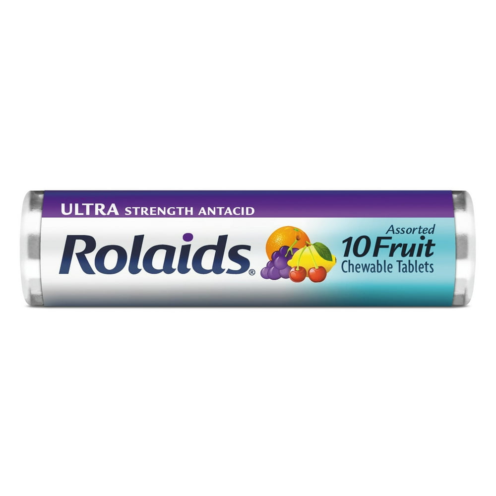 Rolaids Ultra Strength Tablets, Fruit 10ct Roll - Walmart.com - Walmart.com