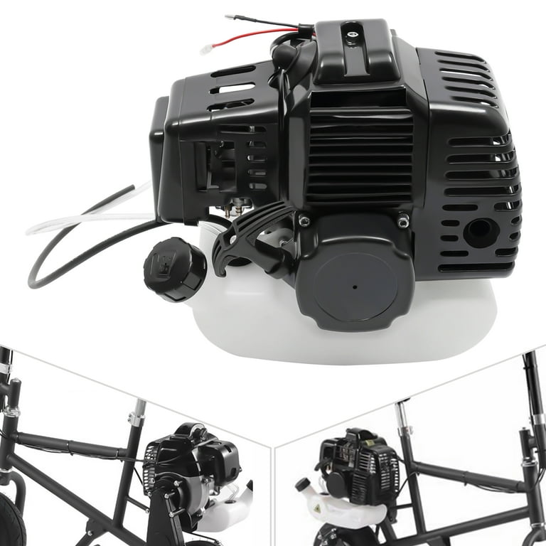 49 Cc Engine 49CC 2-Stroke Engine Shortblock Assembly, Pull Start ...