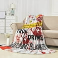 True Crime Watching Blanket – 50″×60″ Funny Crime Scene Throw Blanket ...