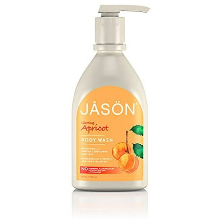 Jason Natural Body Wash & Shower Gel, Glowing Apricot & White Tea, 30 ...