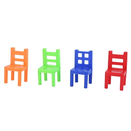 Ymiko Stacking Chair Toy,Chair Toy,18pcs/ Set Mini Stacking Plastic ...