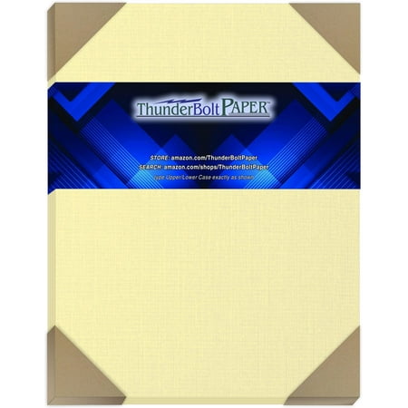 25 Ivory Linen 80# Cover Paper Sheets - 8" X 10" (8X10 Inches) Photo ...