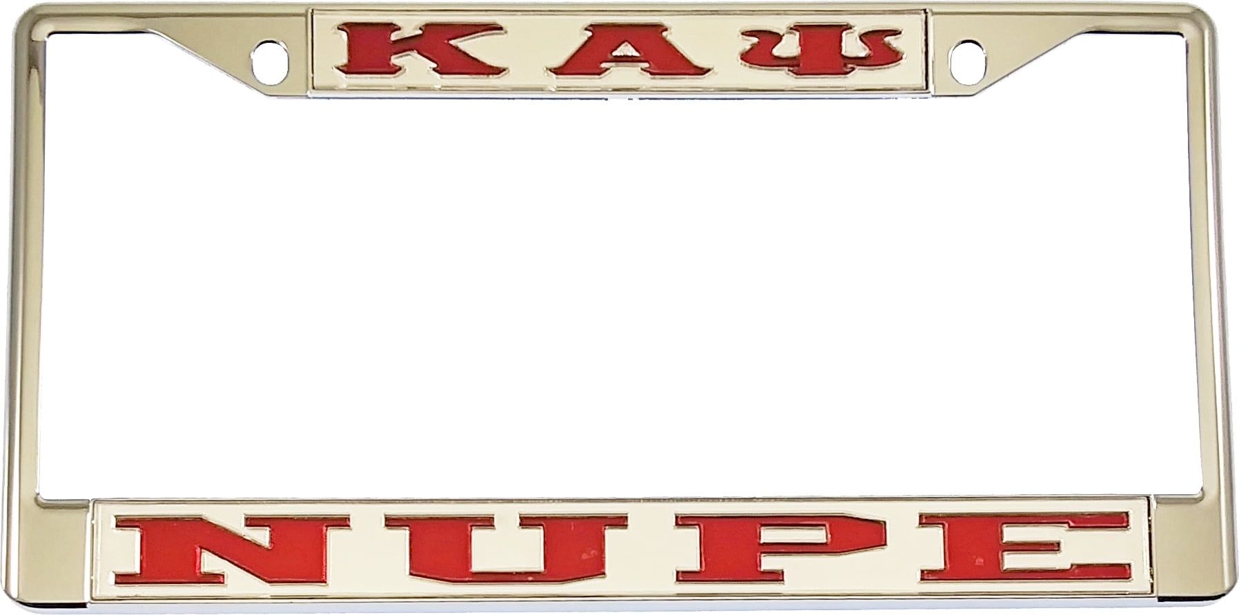 Buy Kappa Alpha Psi Nupe License Plate Frame [Silver Standard Frame ...