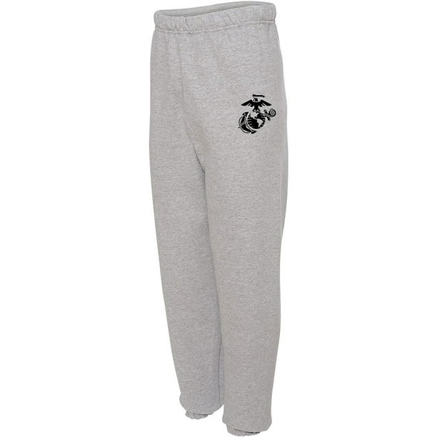 USMC Eagle Globe Anchor Sweat Pants in Sport Grey - Walmart.com