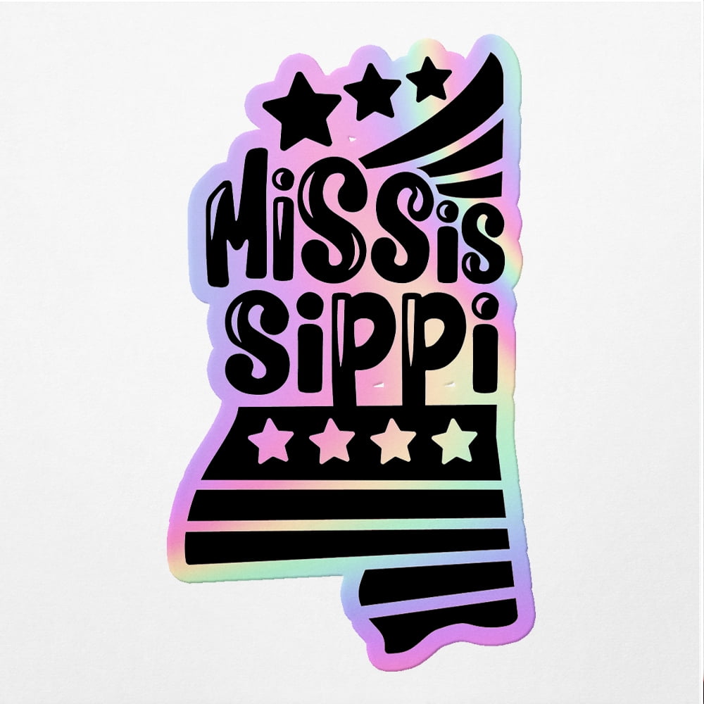 Vinyl Stickers Decals Of Mississippi Illustration - Apply On Any Smooth ...