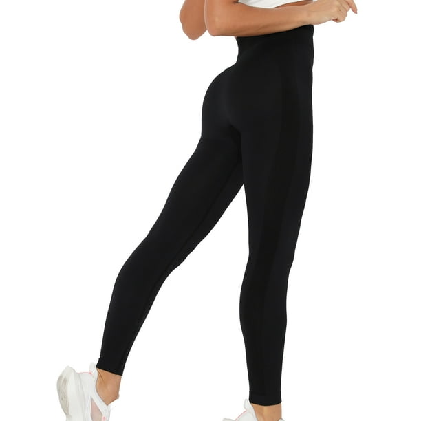 Qric High Waist Streamline Contour Yoga Leggings Compression Workout