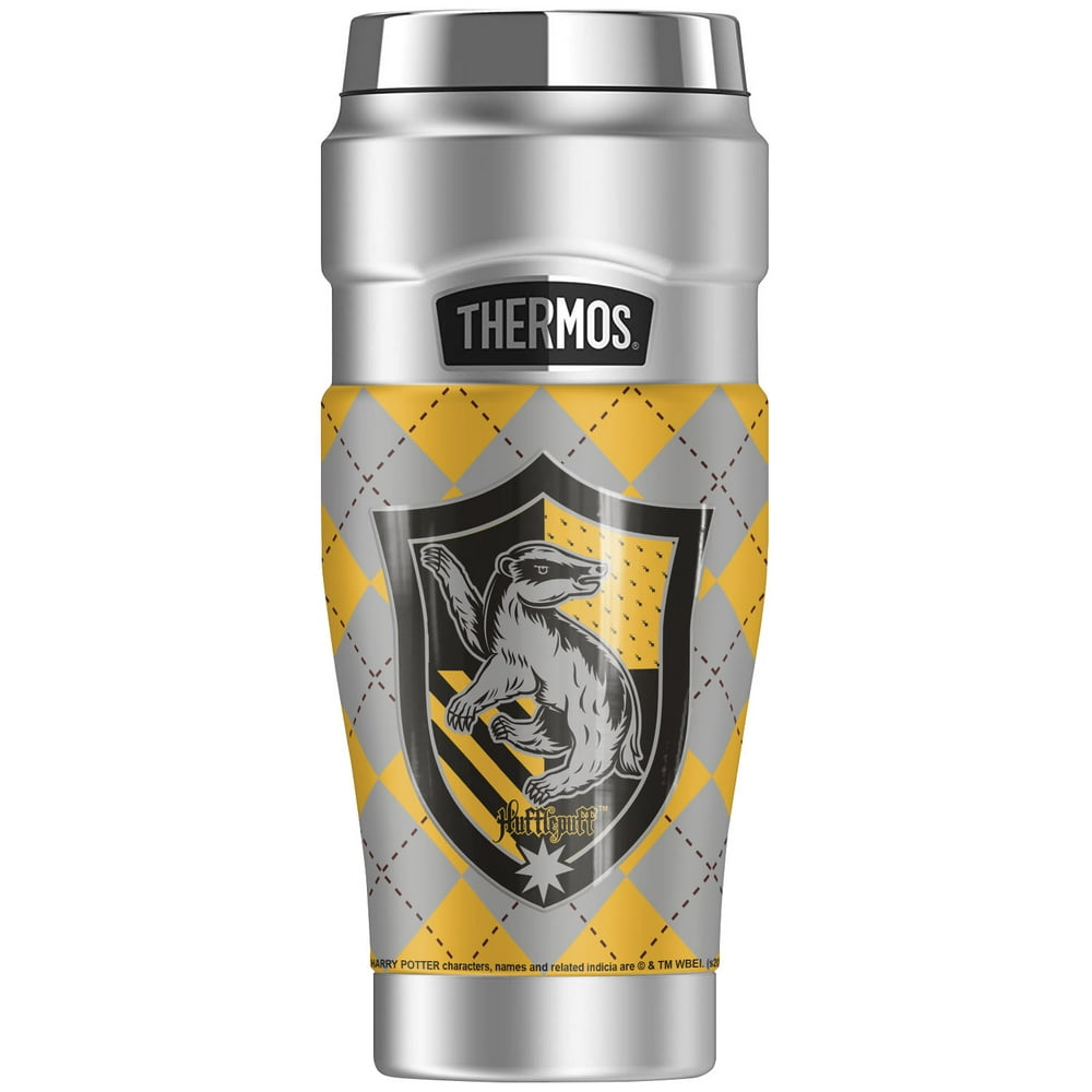 Harry Potter Hufflepuff Plaid Sigil, THERMOS STAINLESS KING Stainless ...