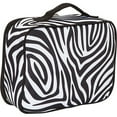 Wildkin Zebra Black Animal Print Insulated Lunch Box for Boys and Girls ...