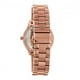 Michael Kors Mini Slim Runway 34mm Steel Rose Dial Quartz Ladies Watch ...