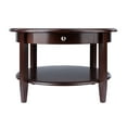 Winsome Concord Round Coffee Table, Walnut Finish - Walmart.com
