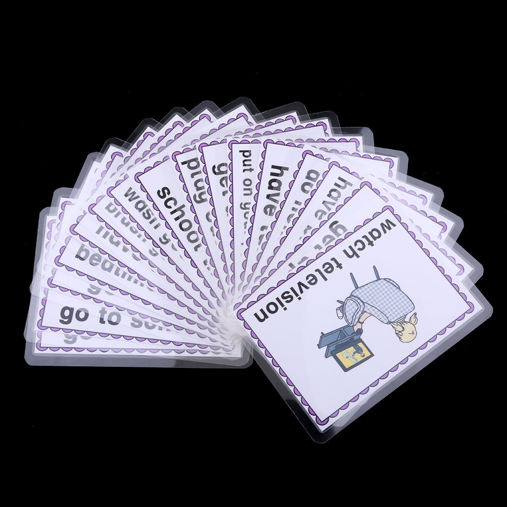 Juego de Tarjetas de Vocabulario Básico en Inglés para 16x ...