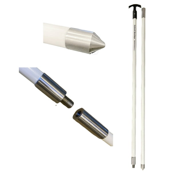 Island Anchor - 3/4" x 8' - 2 Piece - Shallow Water Anchor Pole ...