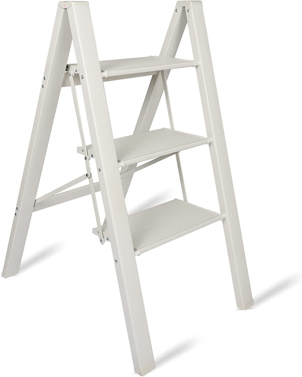 netuera 3 Step Ladder Folding Step Stool with Anti-Slip Pedal Aluminum ...