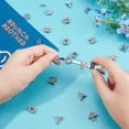 26Pcs 26 Style Alloy Rhinestone Slide Charms Alphabet Letter A~Z Mixed ...