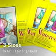 Strathmore Watercolor Paper Pad, 300 Series, 18 in x 24 in, Spiral ...