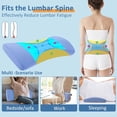 Poalid Ergonomic Memory Foam Lumbar Support Pillow for Bed, Versatile ...