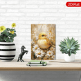 8x12 Inch Metal Wall Art, Soft Painterly Yellow Bird Among Daisies ...