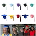 Adult Unisex Graduation Hat with Tassel Solid Color 2024 Graduation ...