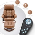 Mcombo Recliner with Ottoman, Massager Chair, Vibration, 360 Swivel ...