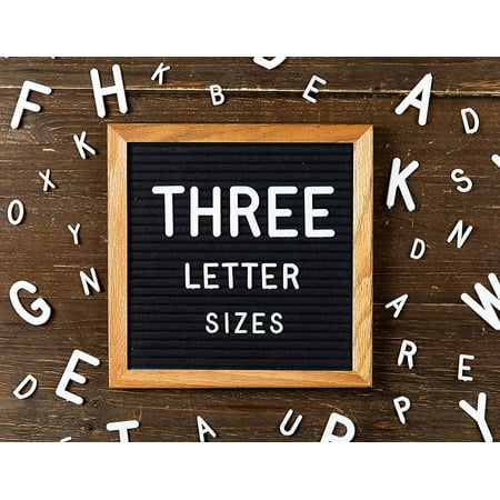Felt Letter Board 10x10 +2sets Pre-cut Letters +stand +upgraded Wooden ...