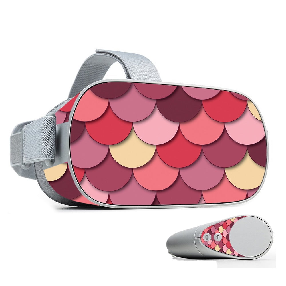 Skin Decal Compatible With Oculus Go Mobile VR Sticker Design Pink ...