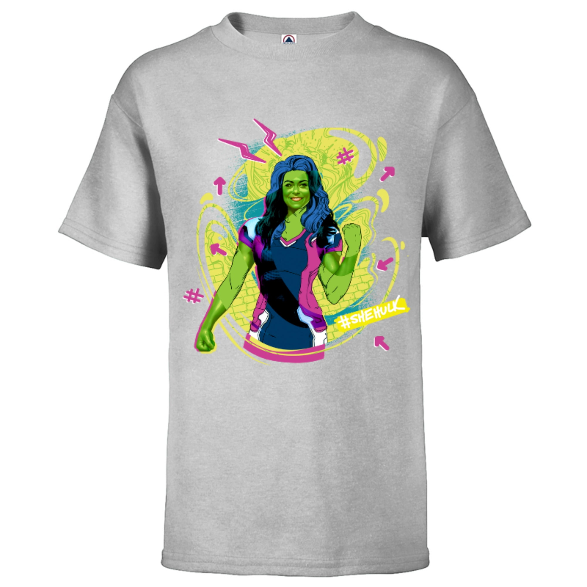 Marvel She-Hulk Jennifer Walters #She-Hulk Hashtag - Short Sleeve T ...